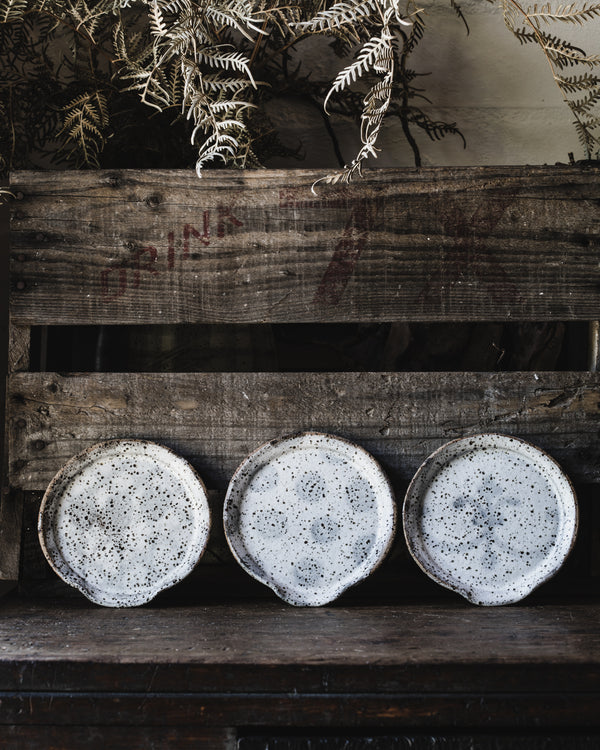 Rustic speckled Spoon Rests - Clay Beehive